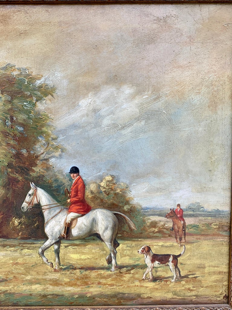 Fine Pair of English Fox Hunting-Sporting Paintings at 1stDibs
