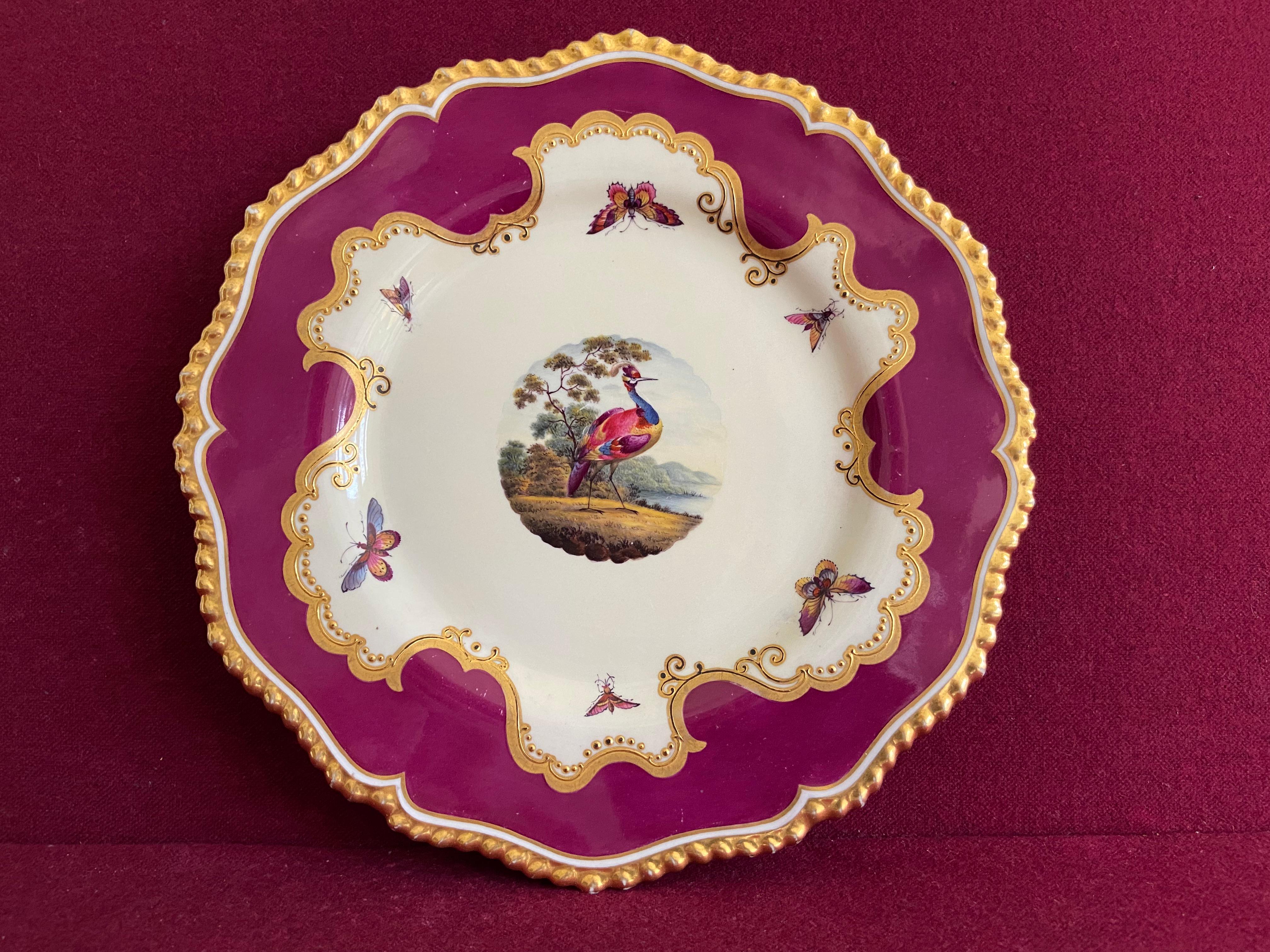 Fine Pair of Flight Barr and Barr Worcester Dessert Plates, c1815-18 ...