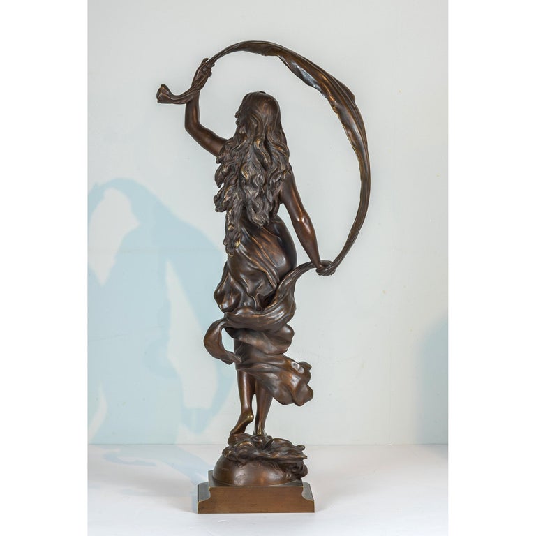 Fine Patinated Bronze Statue Entitled ‘AURORE’ by Auguste Moreau at ...