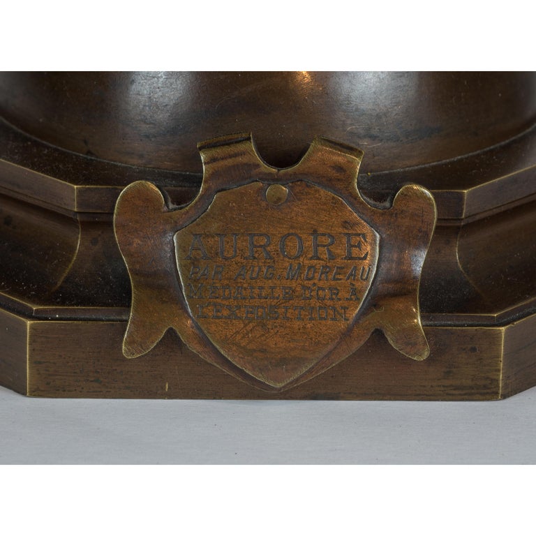 Fine Patinated Bronze Statue Entitled ‘AURORE’ by Auguste Moreau at ...