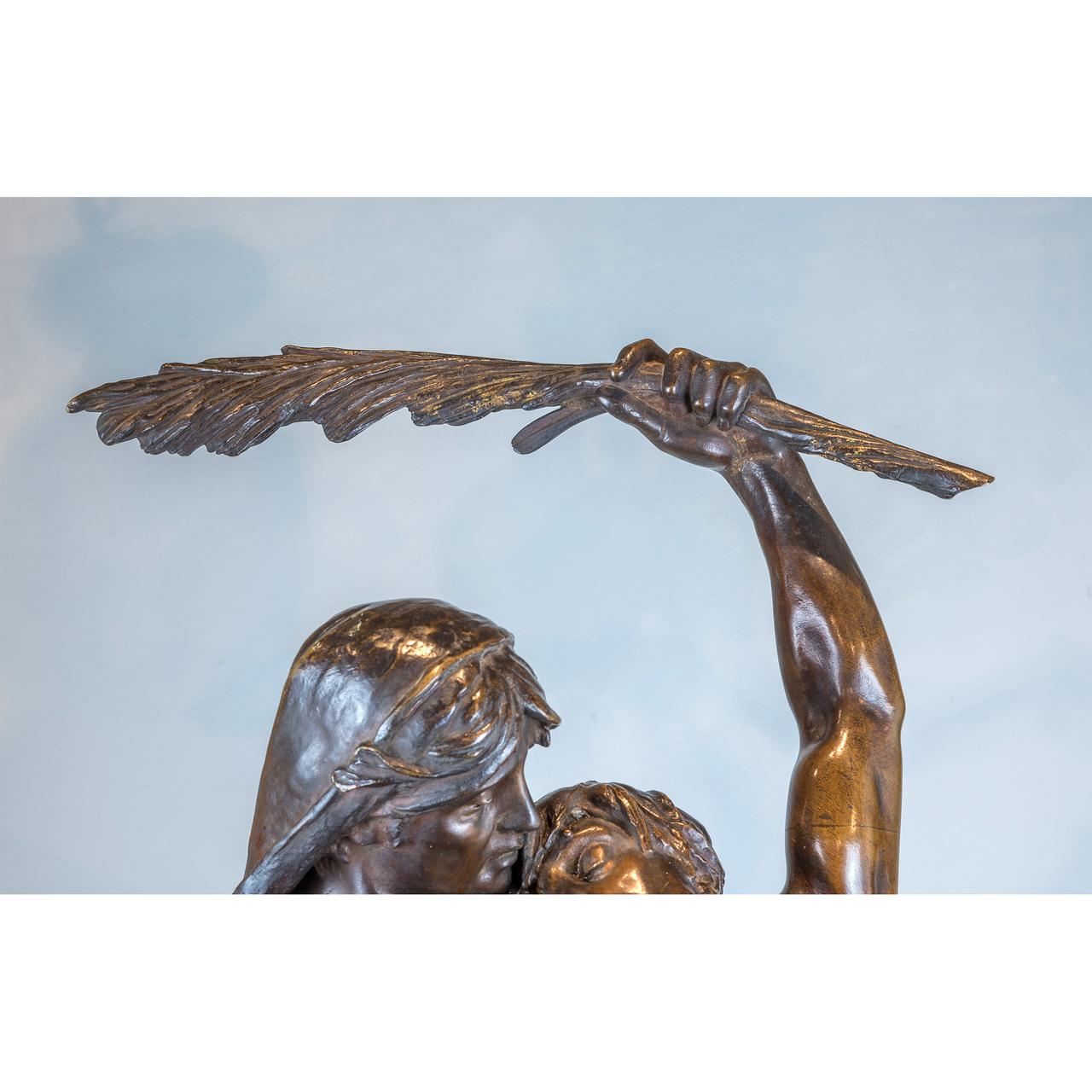 Fine Quality Bronze Group ‘Gloria Patriae’ by Eugene Marioton For Sale ...