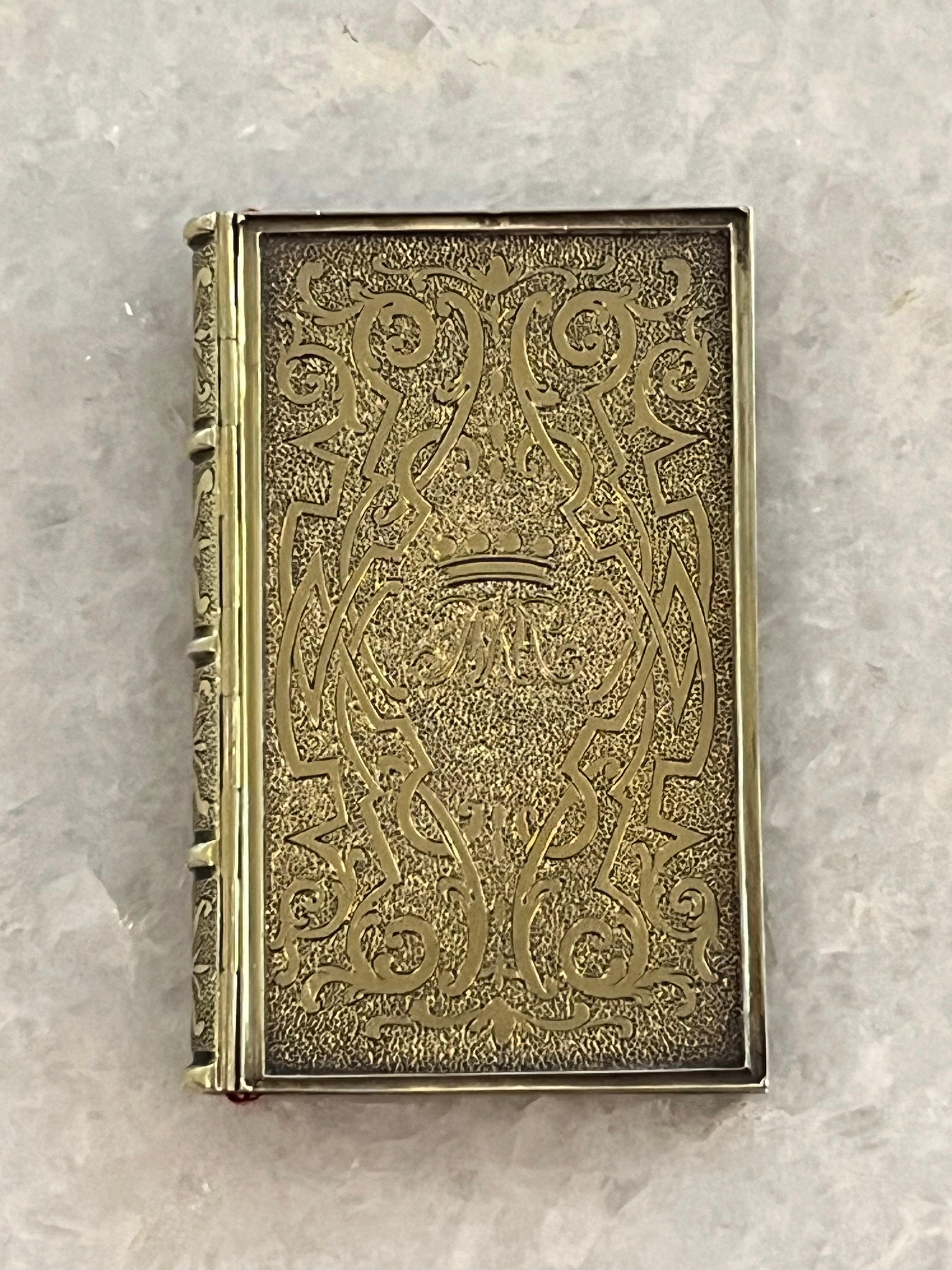 A Fine Quality Extremely Rare Silver-Gilt Book Form Novelty Needlebook ...