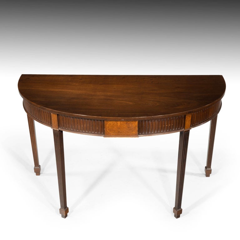 Fine Regency Period Demilune Pier Table For Sale at 1stDibs