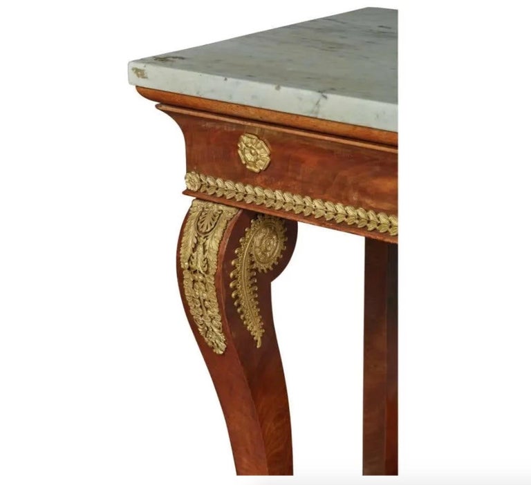 A Fine Russian Empire Ormolu-Mounted Mahogany Console Table, Circa 1815 ...