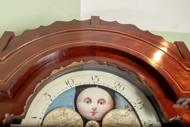 Fine Small Mahogany Moon Phase Clock by Fear of Bristol, circa 1830 at ...