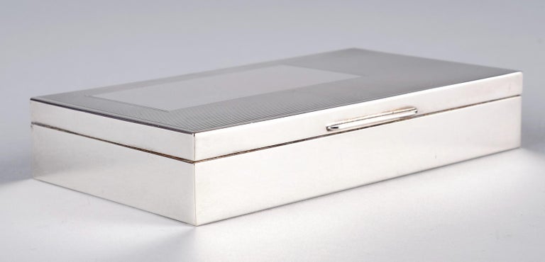 A Fine Sterling Silver Table-Top Cigarette / Cigar Box by Birks, Dated ...