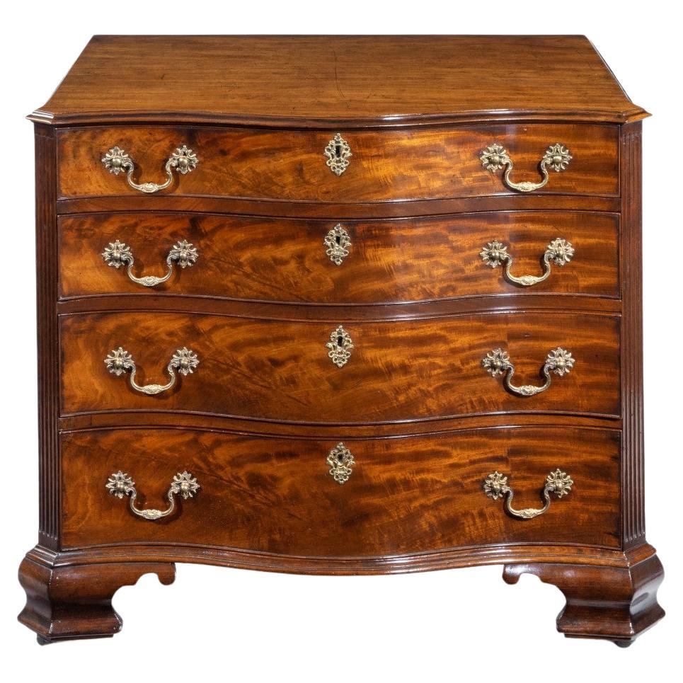 Flame Mahogany Chest on Chest For Sale at 1stDibs
