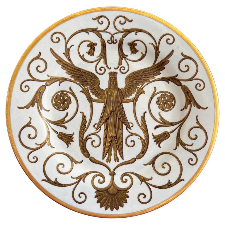 A Flight Barr and Barr Worcester Porcelain Neo-Classical Plate c.1820 ...