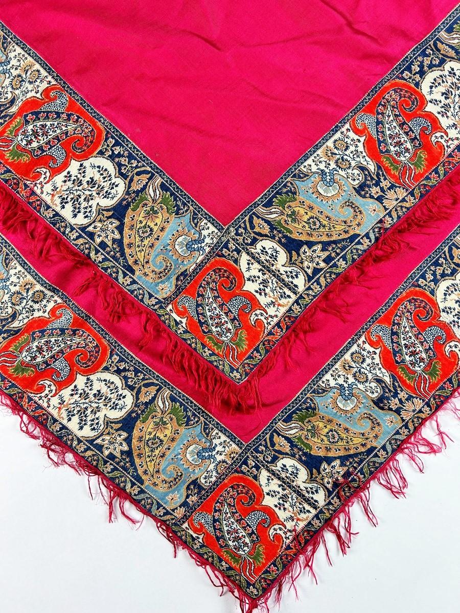 A Fold-Over Paisley shawl from the Norwich Manufacture - England Circa ...