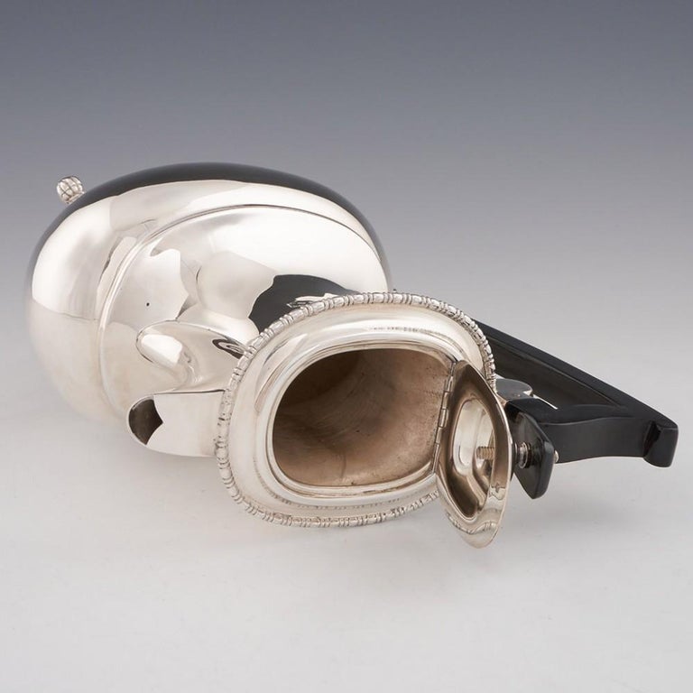 Four Piece Sterling Silver Tea Set Sheffield 1942 For Sale at 1stDibs