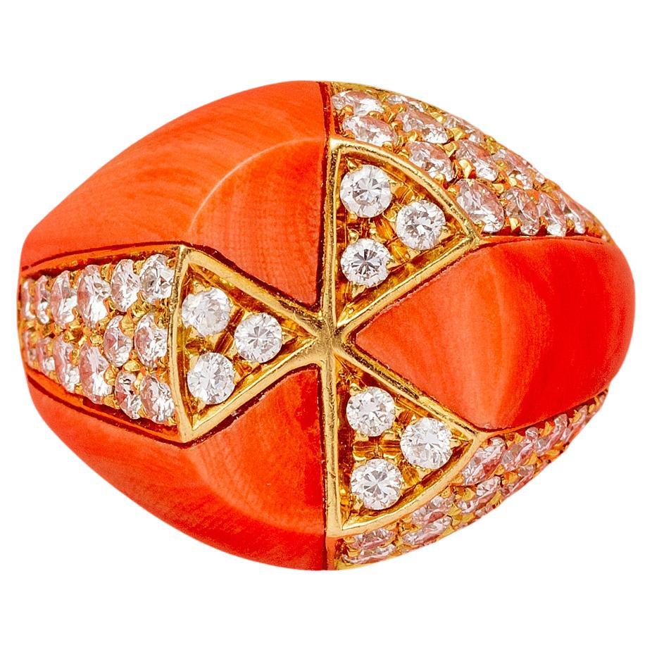 Boucheron Amethyst Diamond Flower Ring at 1stDibs | boucheron flower ring