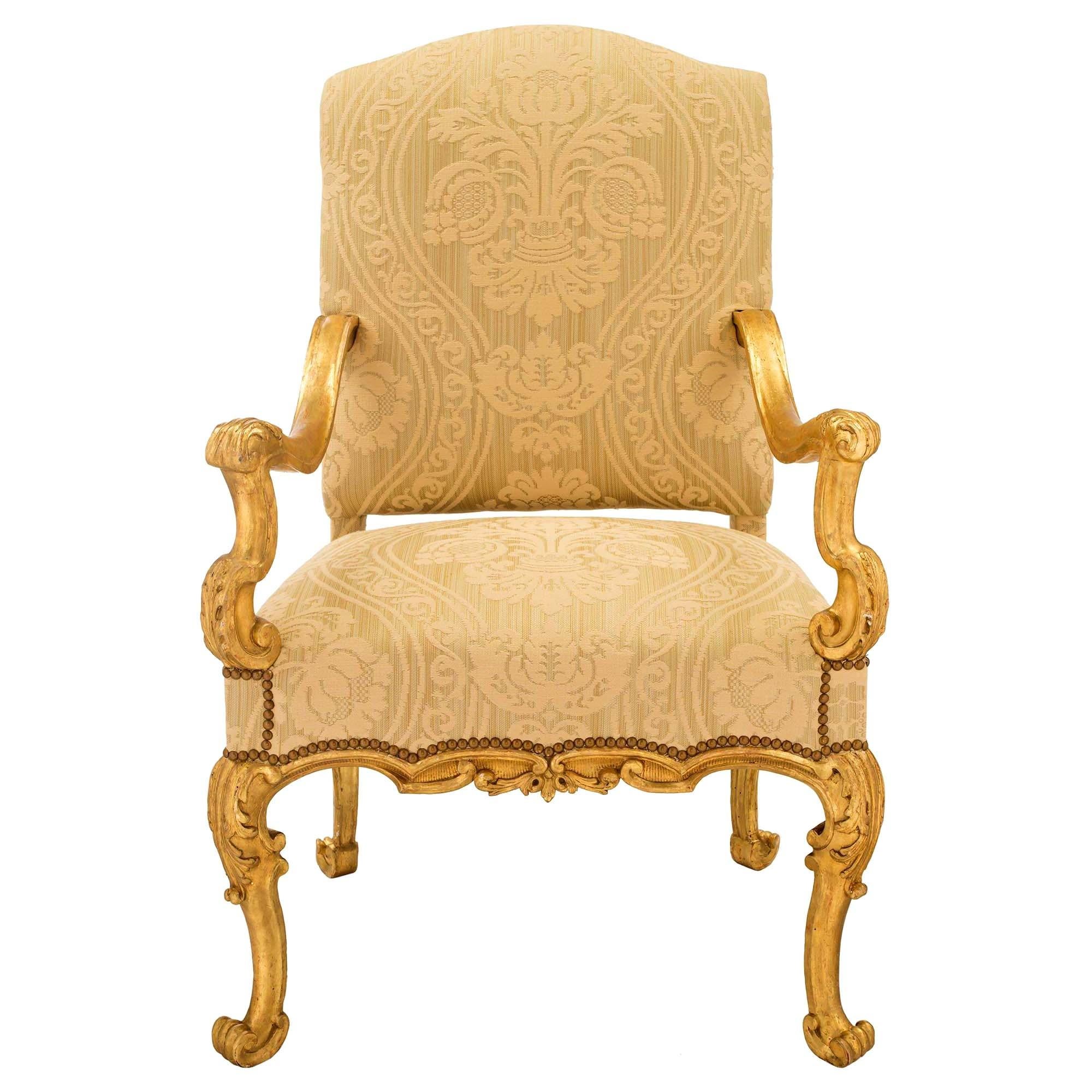 Italian Baroque Tapestry Chair at 1stdibs