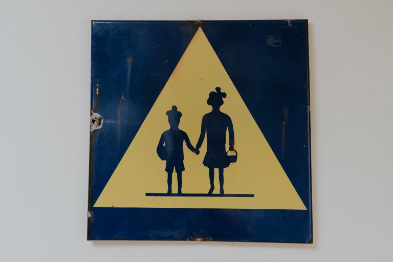 French 1950s Enamel Sign For Sale at 1stDibs | french enamel signs for sale