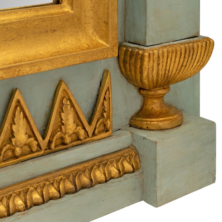 French 19th Century 1st Empire Period Patinated and Giltwood Mirror ...