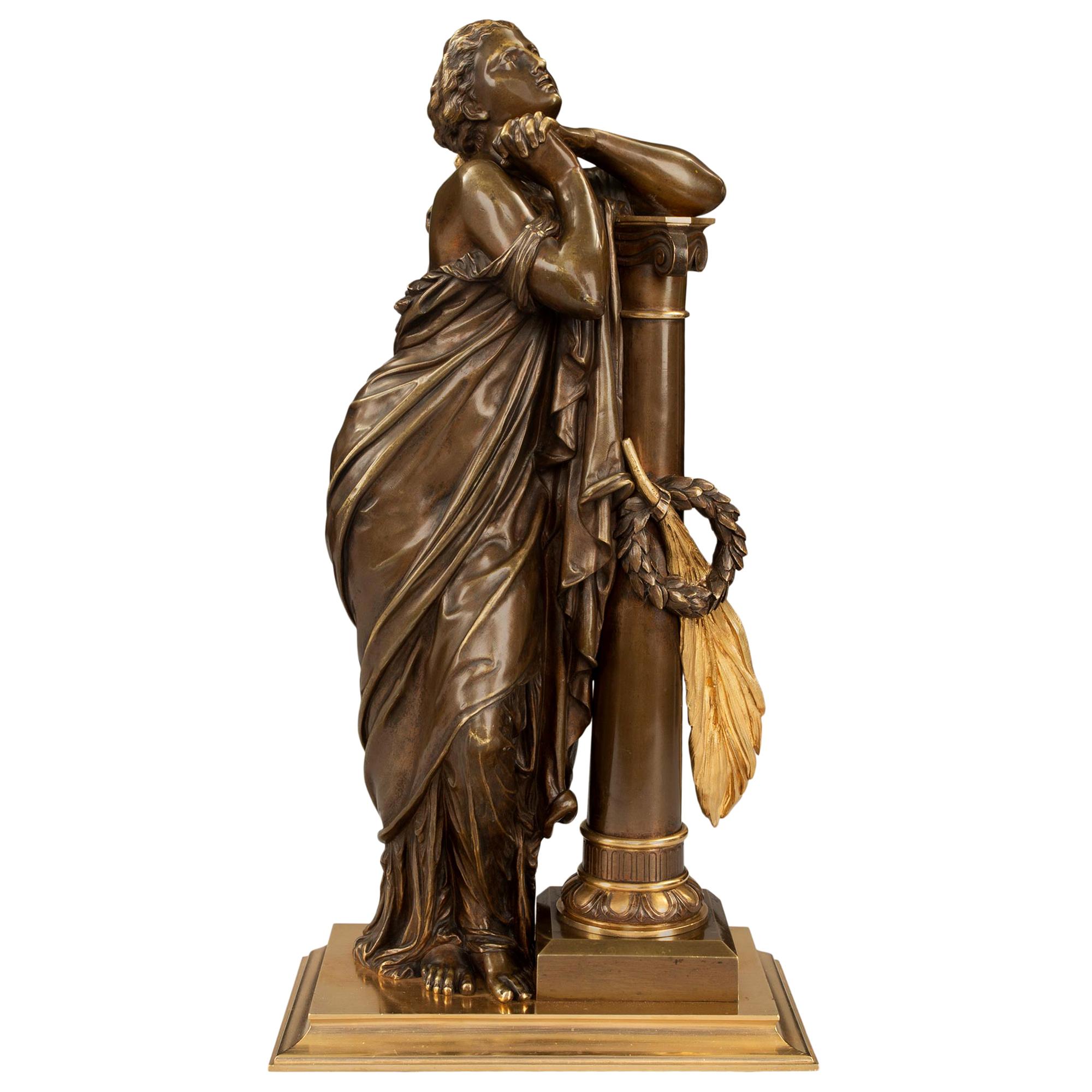 French 19th Century Pair of Neoclassical Statues of Eurydice and ...