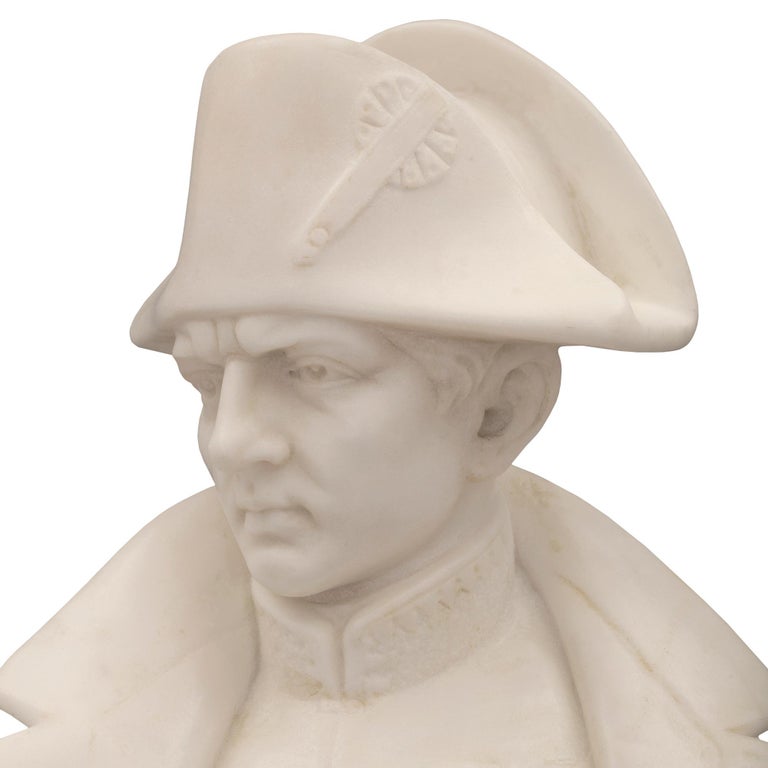 French, 19th Century, White Carrara Marble Statue of Napoleon For Sale ...