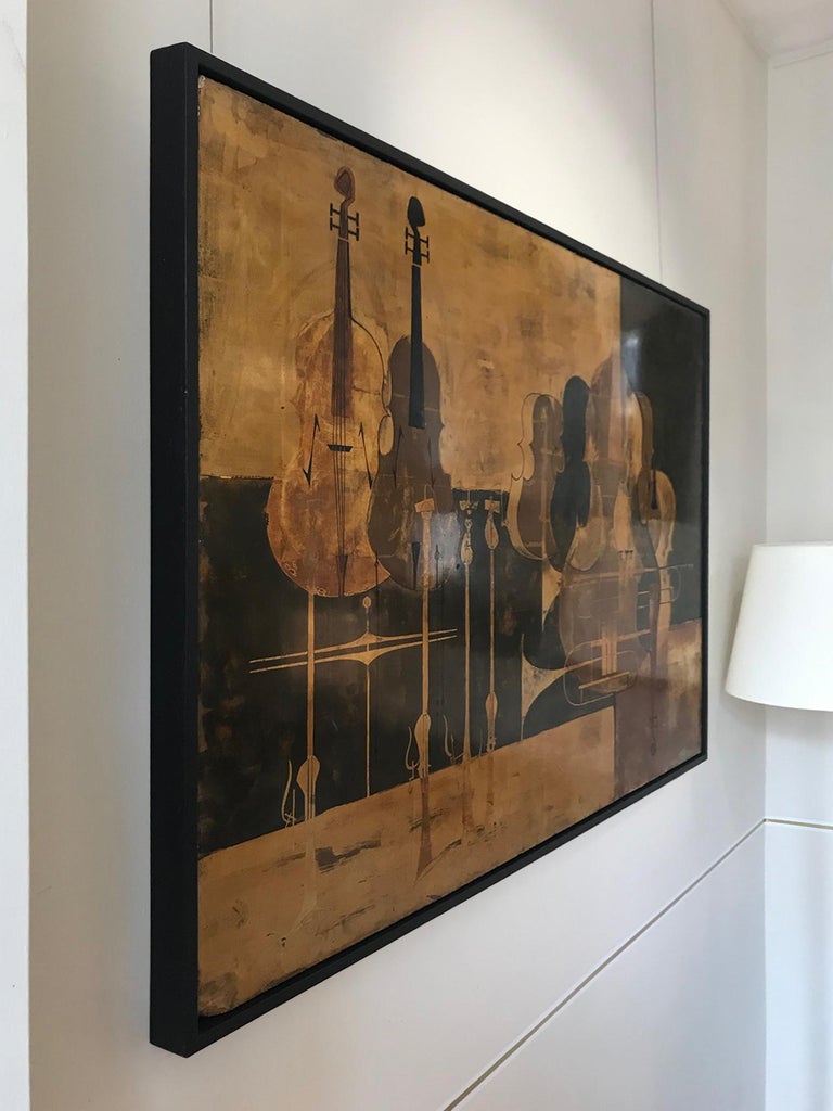 French Art Deco Lacquer Panel at 1stDibs