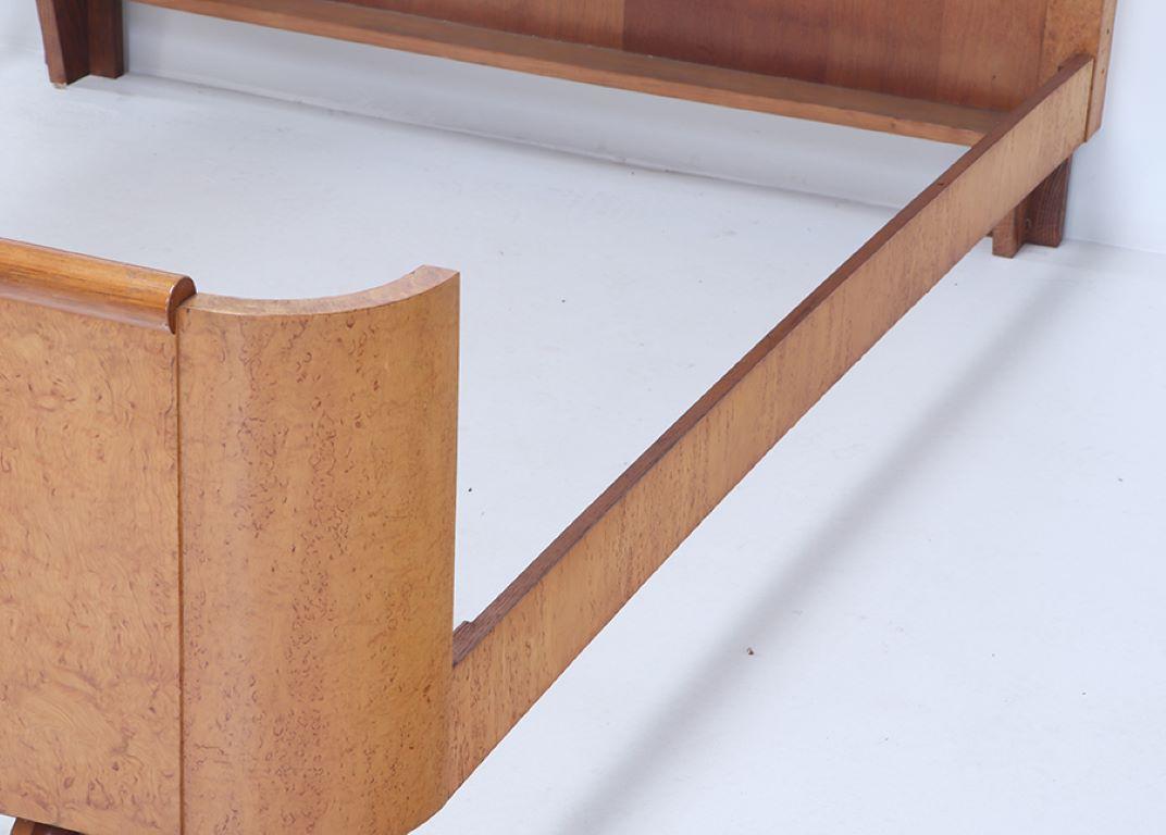 A French birdseye maple Art Deco full size bed circa 1930. For Sale at ...