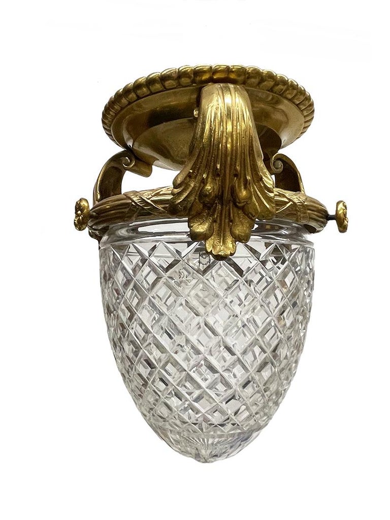 French Bronze Ceiling Hall Lamp, circa 1900 at 1stDibs