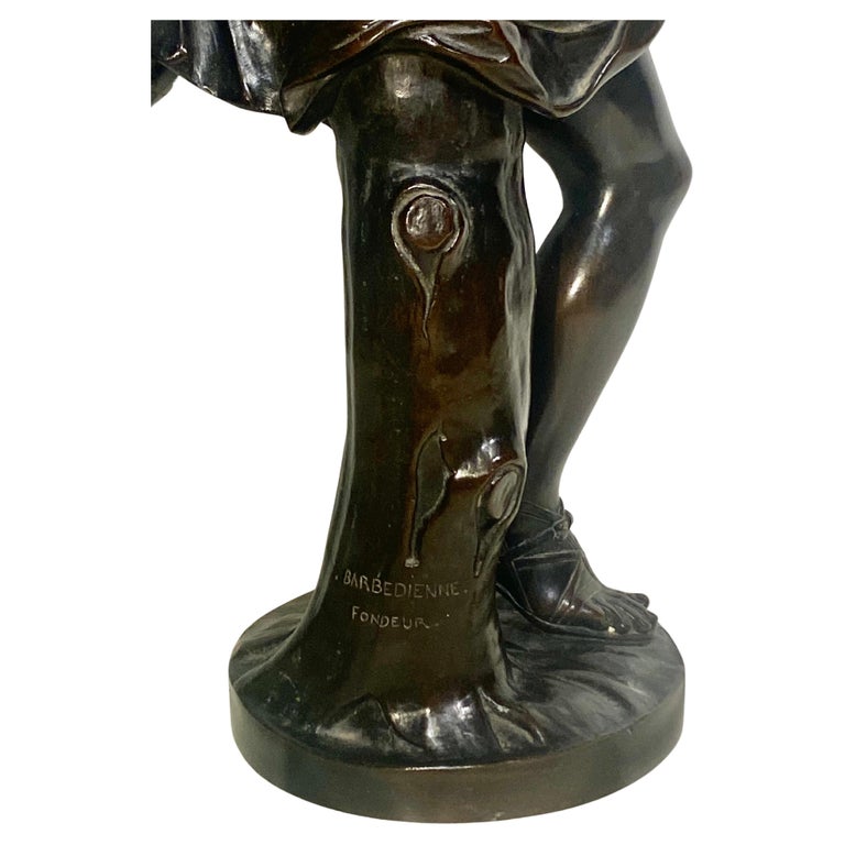 A French bronze figure of Hippomenes, circa 1880 For Sale at 1stDibs