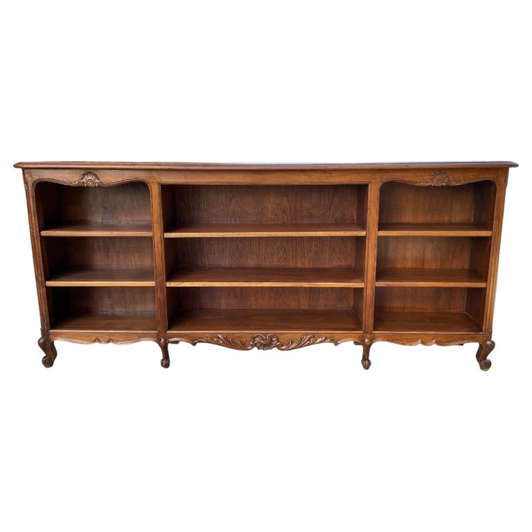 French circa 1920 Oak Open Bookcase For Sale at 1stDibs