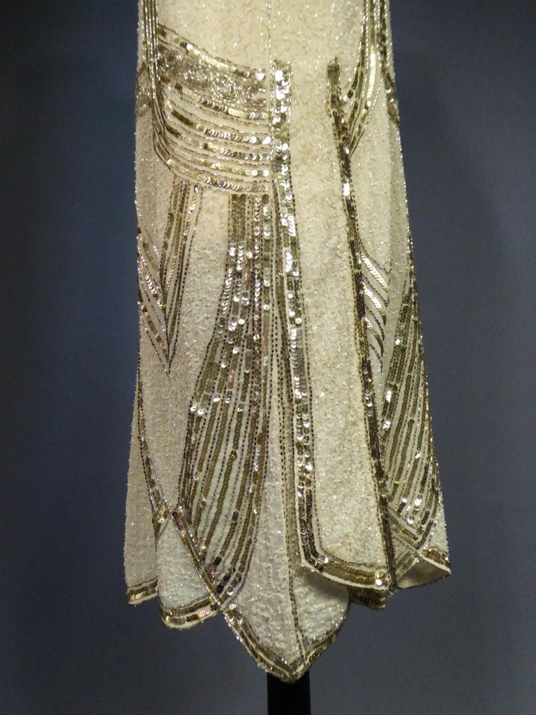 A French Flapper Dress in Veil Embroidered with Pearls Circa 1925 at ...