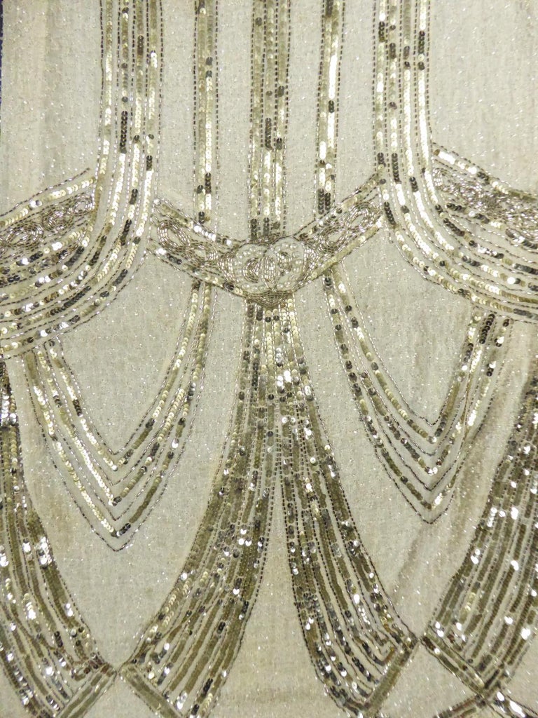 A French Flapper Dress in Veil Embroidered with Pearls Circa 1925 at ...