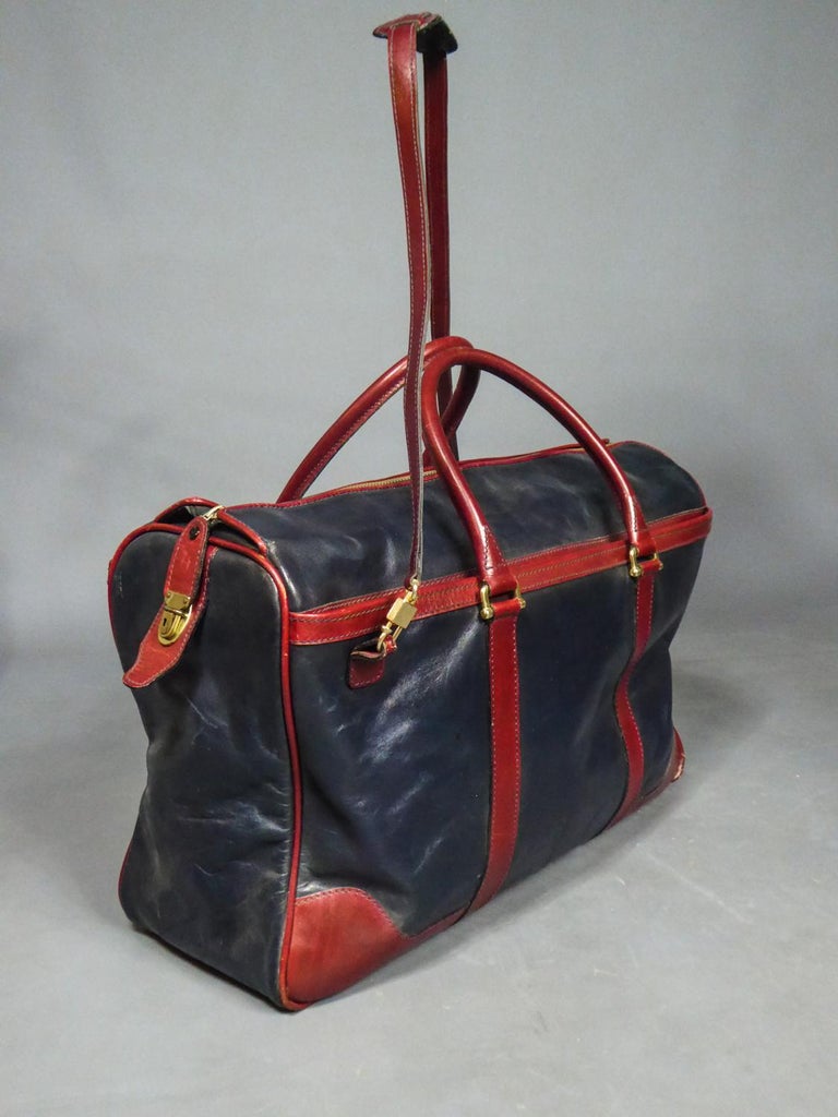 A French Leather Travel Bag from Clément Collection - France Circa 1980 ...