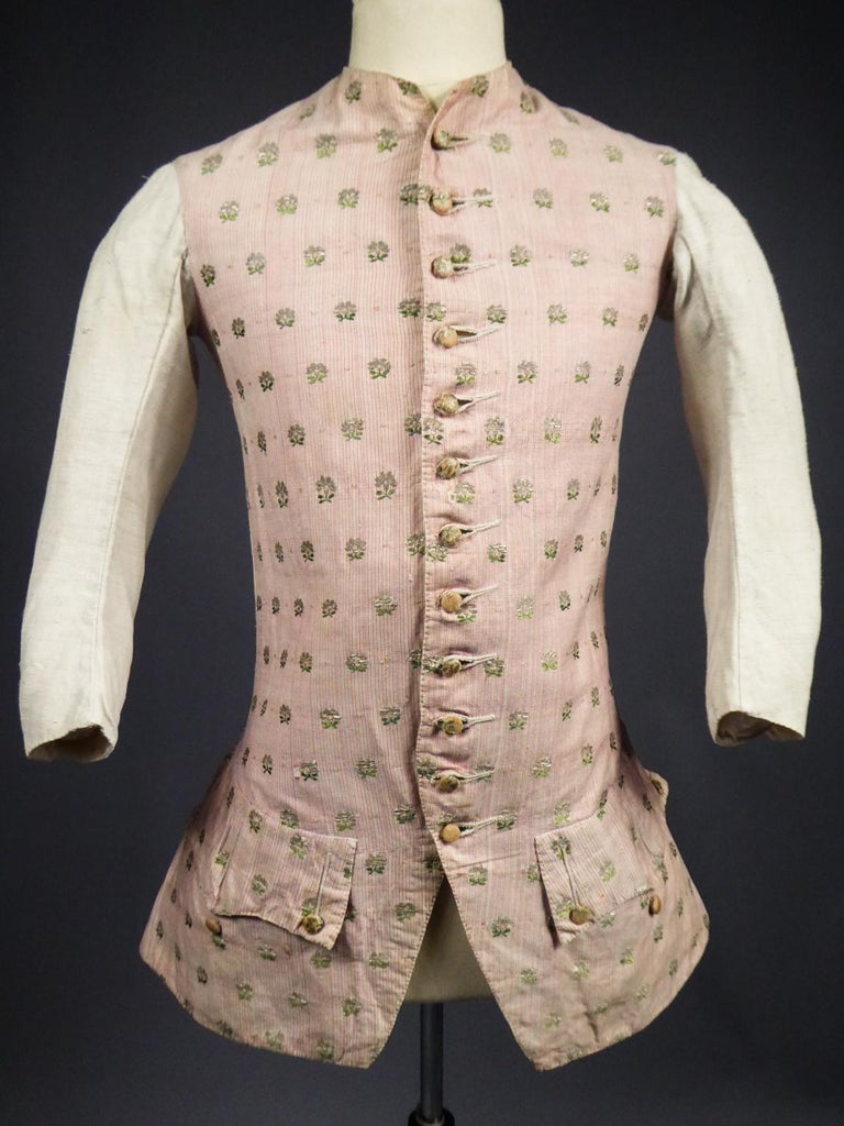 A French Louis XV Summer Jacket in Striped and Brocaded Cotton France ...
