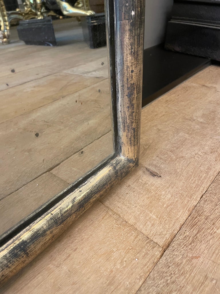 French, Silver Gilt Bistro Mirror For Sale at 1stDibs