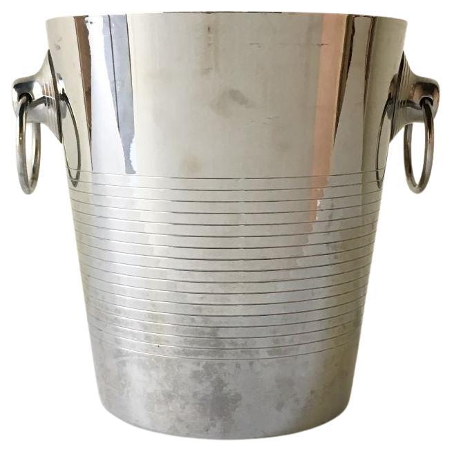 A French Stainless Steel Ice Bucket by Letang Remy For Sale at 1stDibs