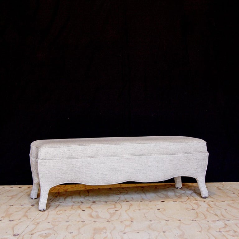 French Style Upholstered Stool For Sale at 1stDibs