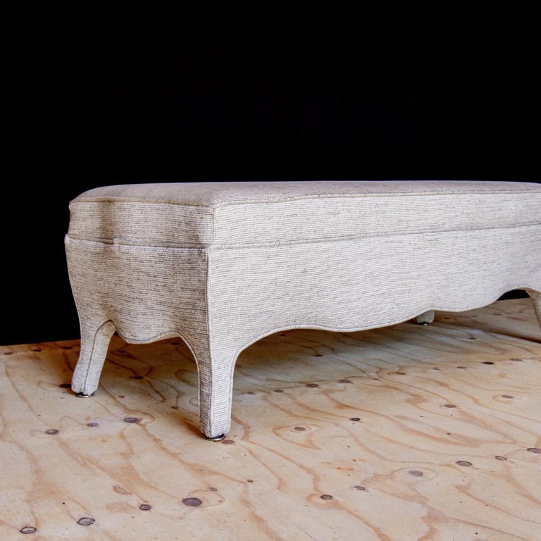 French Style Upholstered Stool For Sale at 1stDibs