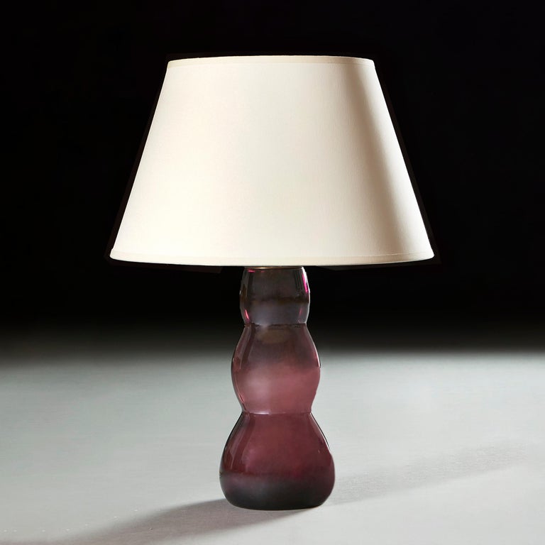 French Triple Gourd Art Glass Vase as a Lamp For Sale at 1stDibs