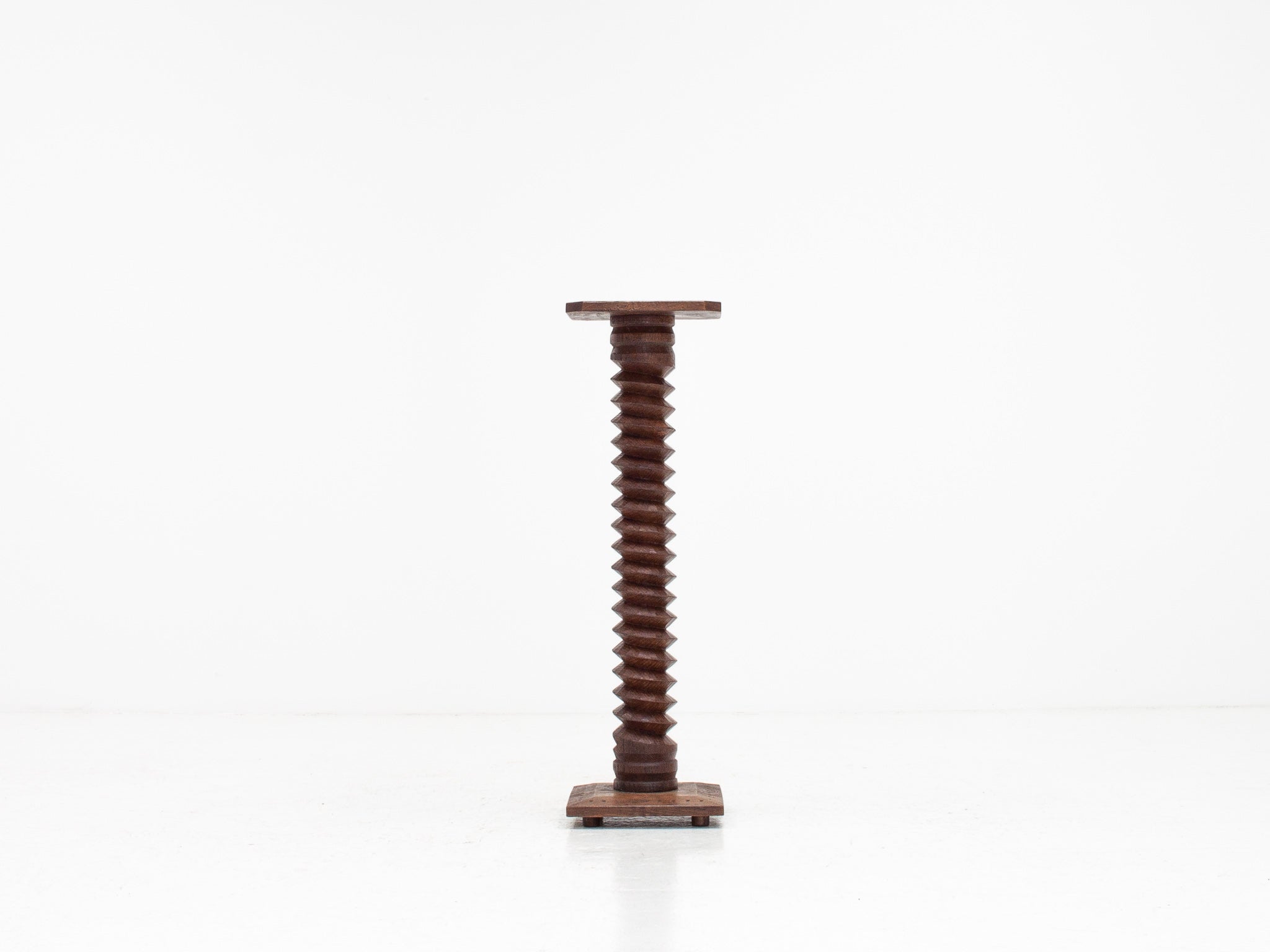 A Vintage French Pedestal Table With Turned Base, Reminiscent of ...