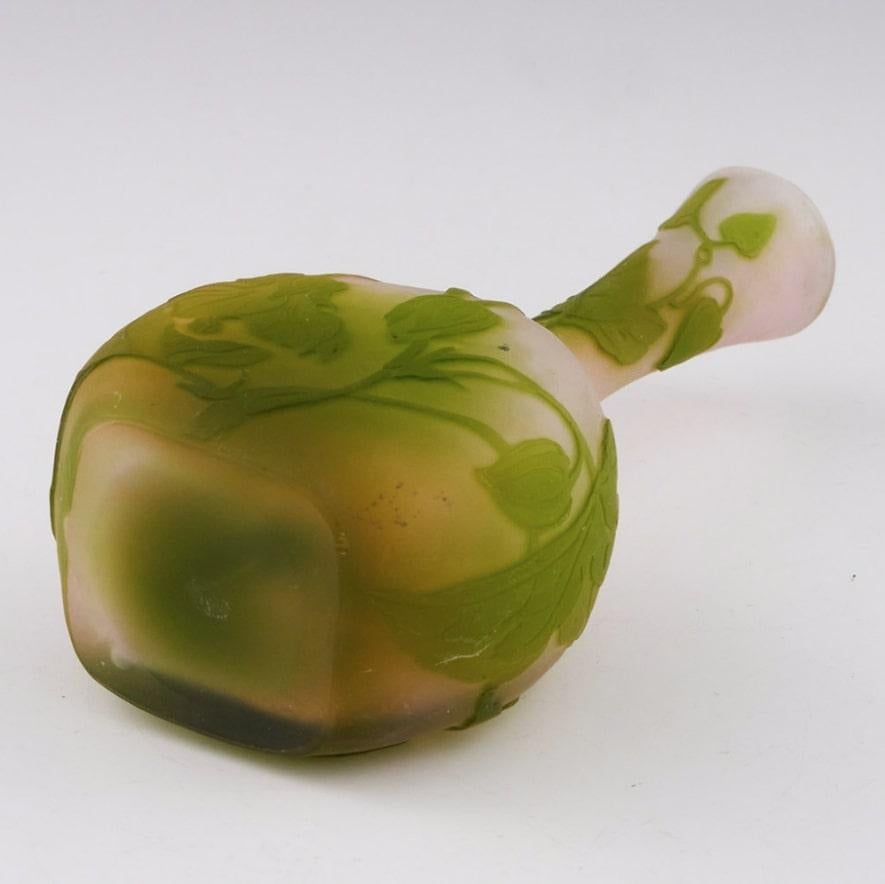 Galle Cameo Glass Banjo Vase, c1912 at 1stDibs