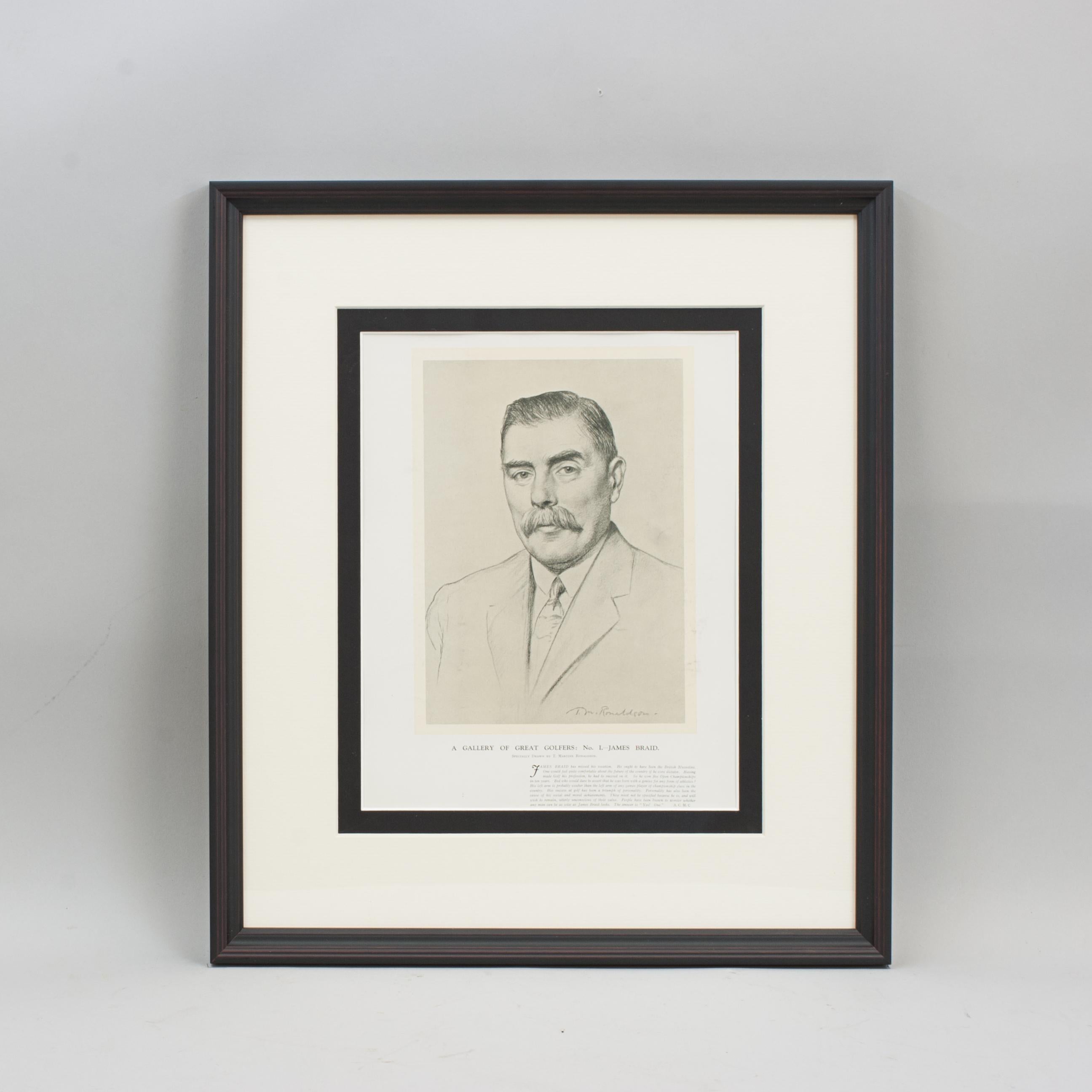 Gallery of Golfers, Set of 8 Portraits of Famous Golfers at 1stDibs