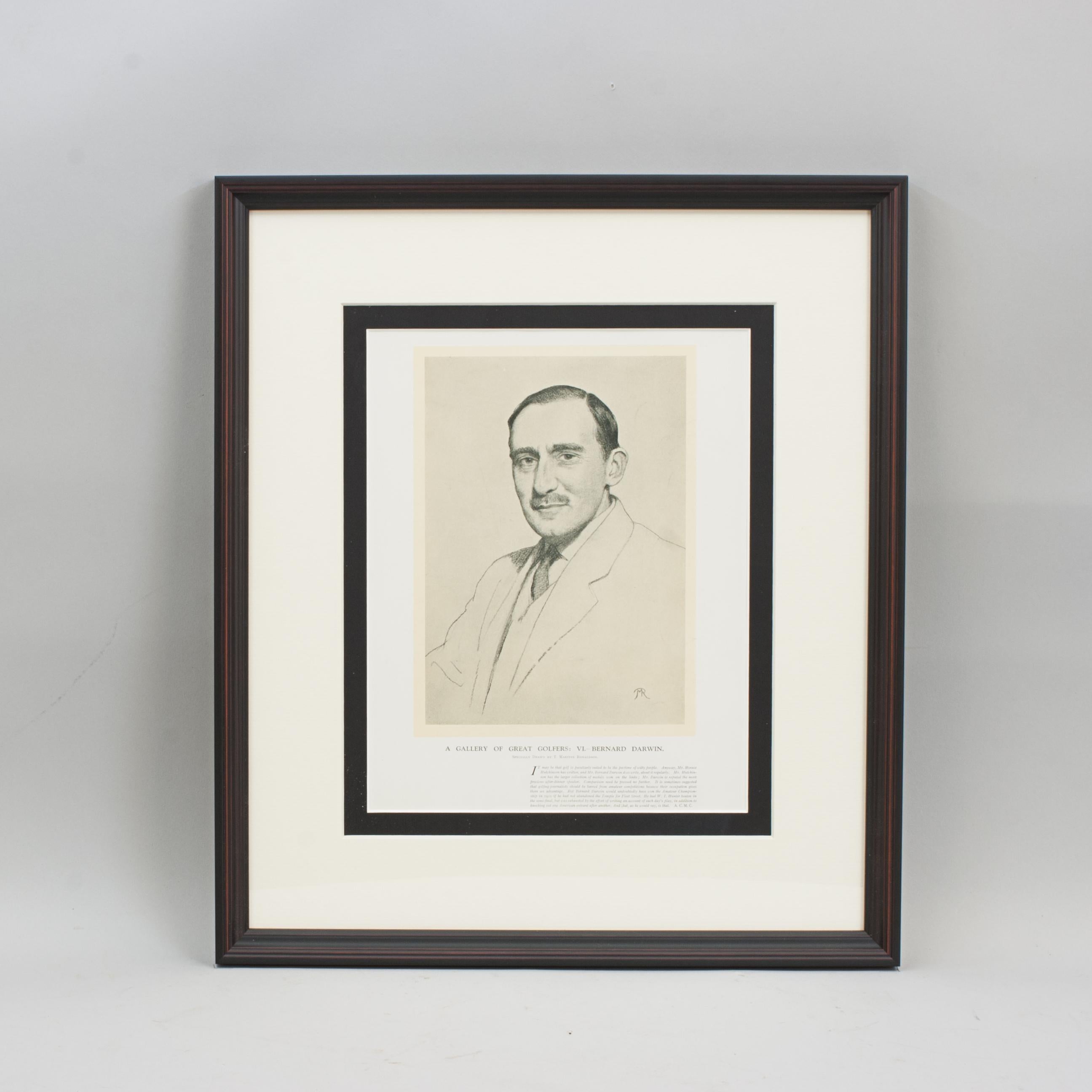 Gallery of Golfers, Set of 8 Portraits of Famous Golfers at 1stDibs