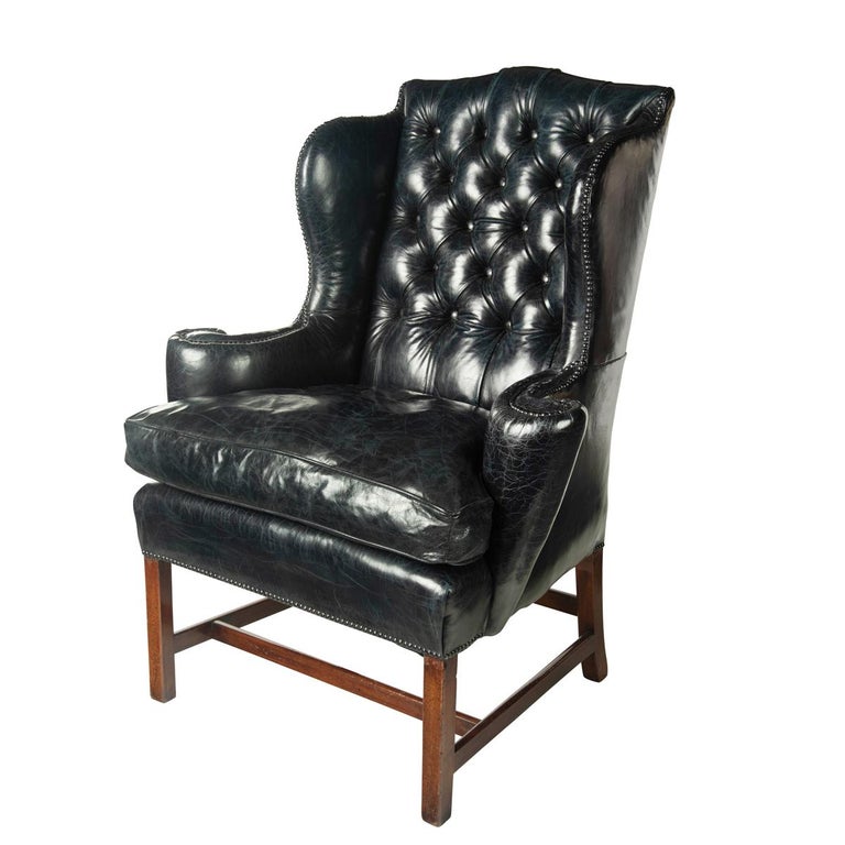 Generous George III Wing Arm Chair For Sale at 1stDibs