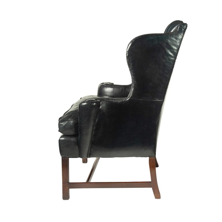 Generous George III Wing Arm Chair For Sale at 1stDibs