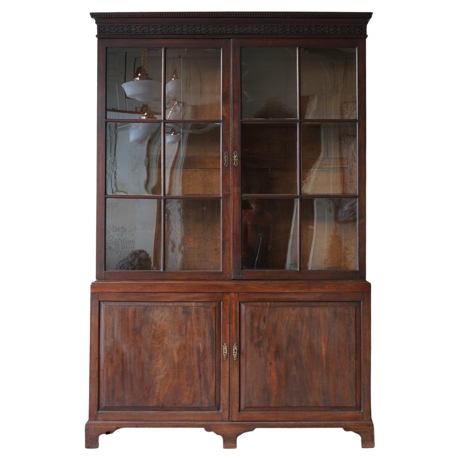 Late Gustavian Glazed Bookcase For Sale at 1stDibs