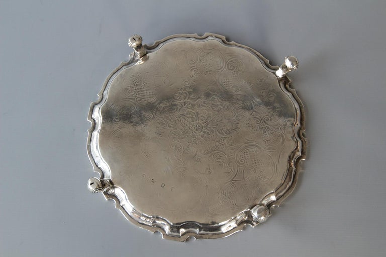 George II Silver Salver by George Hindmarsh, London, 1734 For Sale at ...