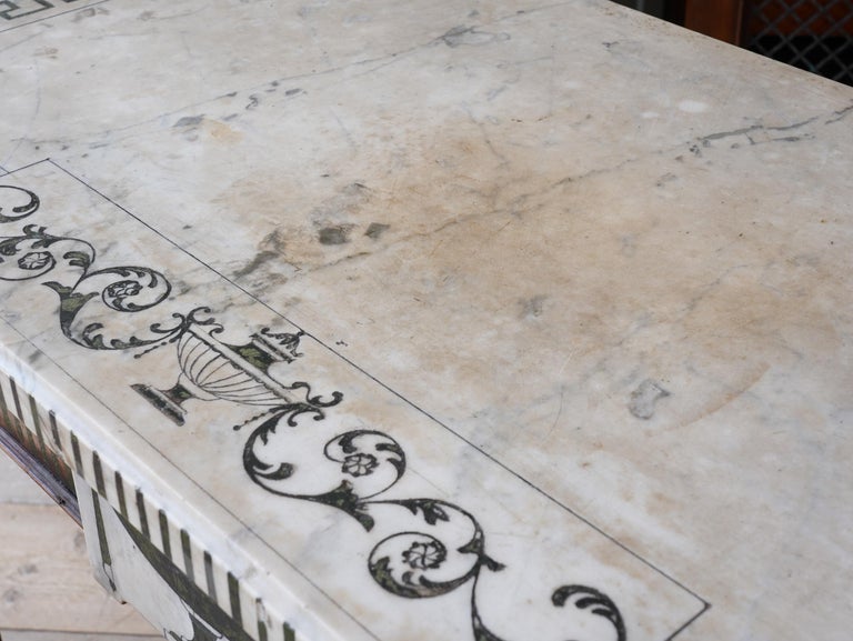 George III Console Table in the Manner of Pietro Bossi For Sale at 1stDibs