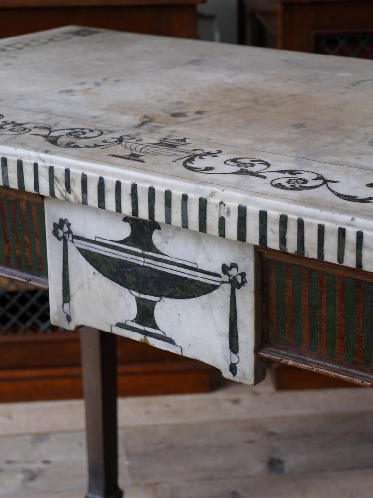 George III Console Table in the Manner of Pietro Bossi For Sale at 1stDibs