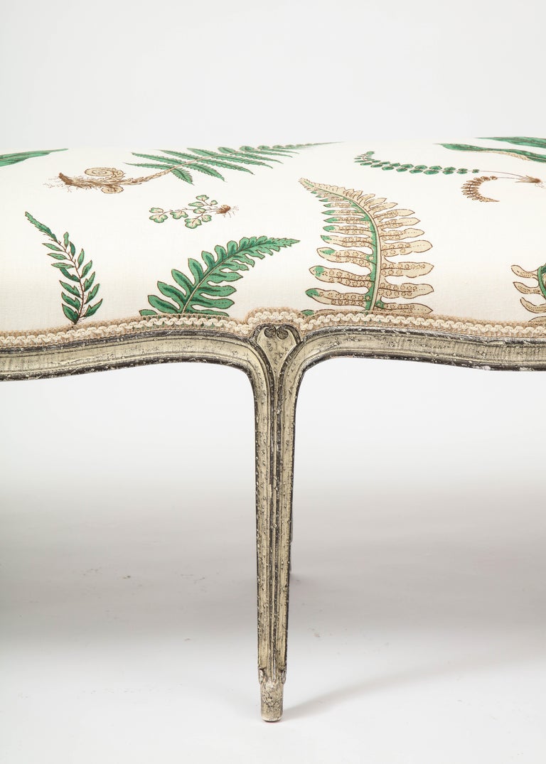 George III Painted Serpentine Bench For Sale at 1stDibs