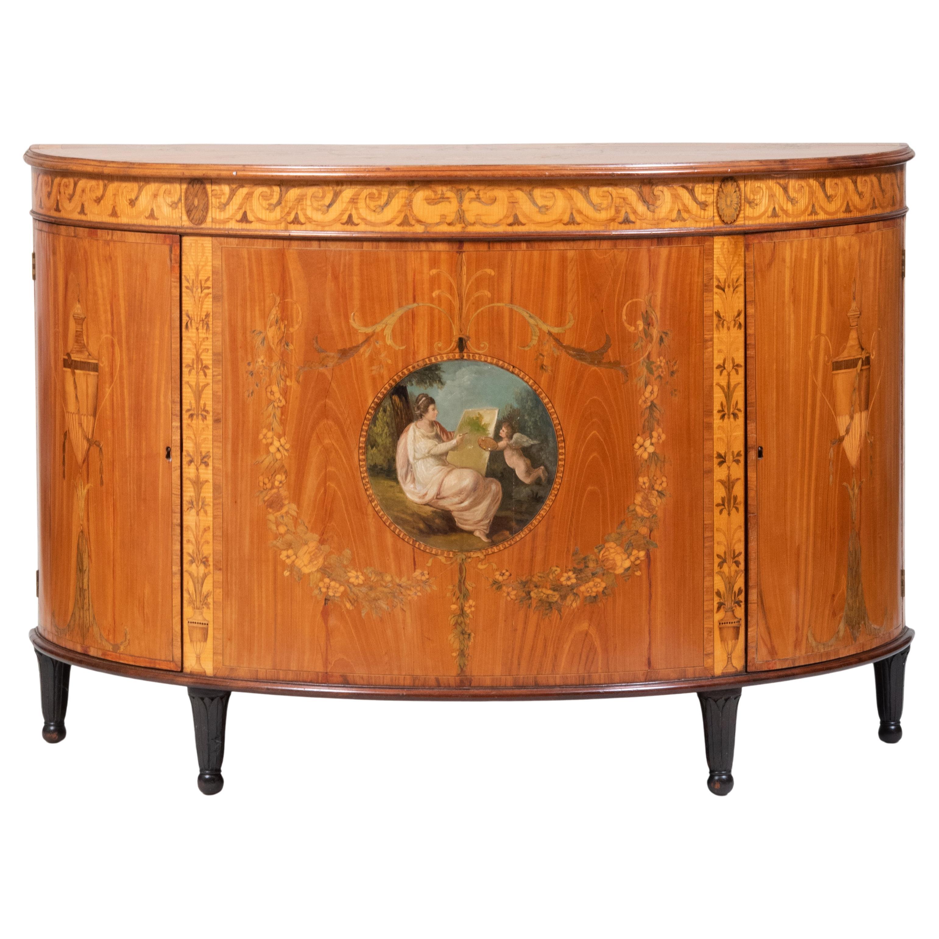 George III Satinwood Commode Attributed to Mayhew and Ince For Sale at ...