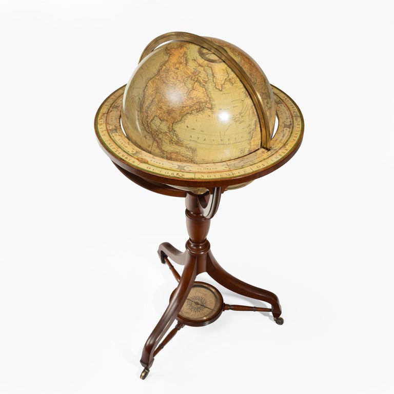 George IV Floor-Standing Library Globe by John Smith at 1stDibs