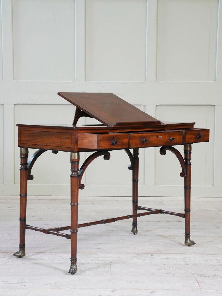 George iv Mahogany Campaign Desk For Sale at 1stDibs