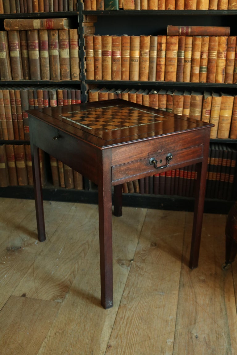 George III Mahogany Games Table at 1stDibs