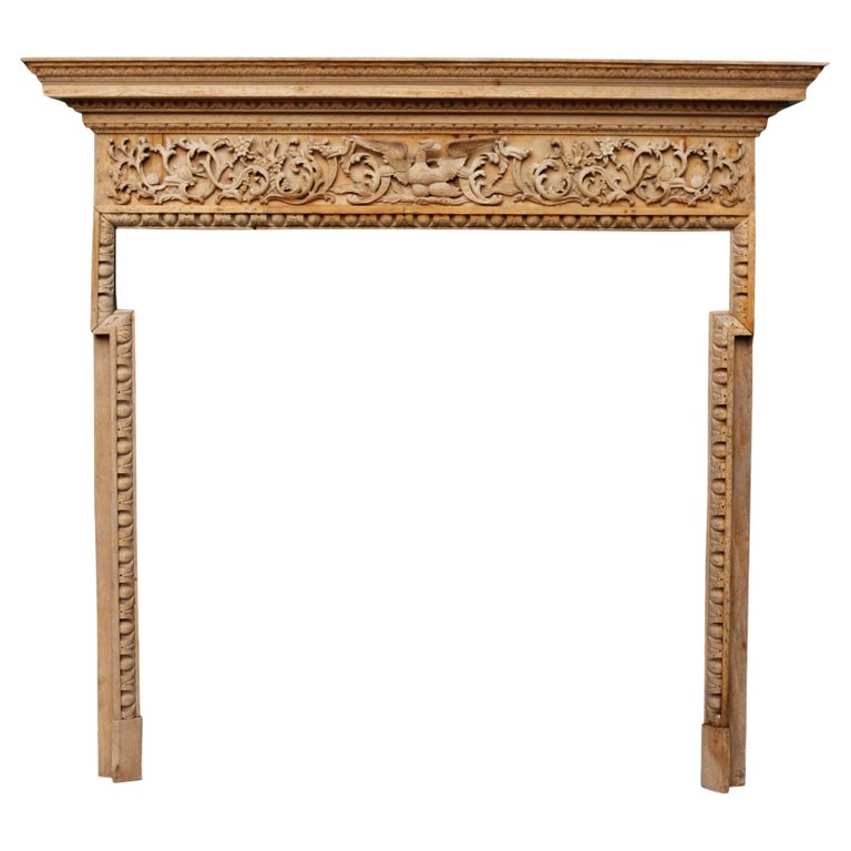 Georgian Period Carved Fireplace Surround For Sale at 1stDibs